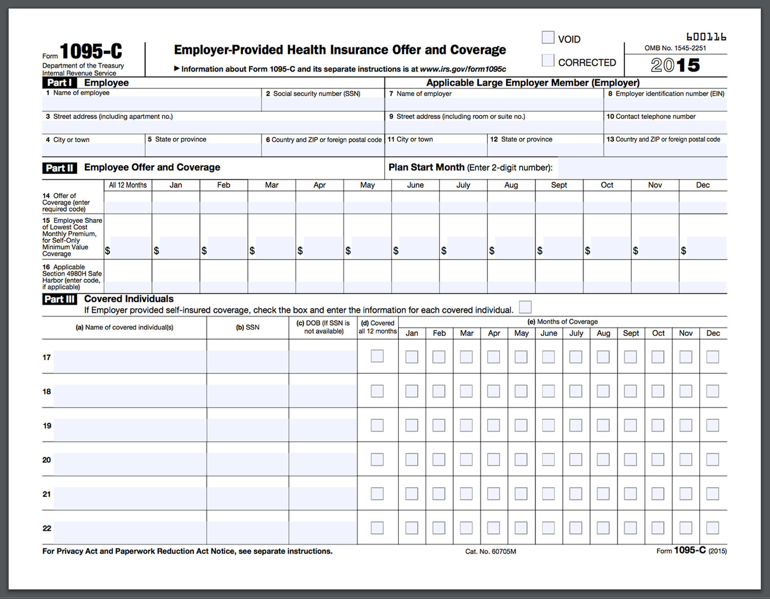 Forms 1095B & 1095C ACA Compliance Extended - Fluent & Ricciardi
